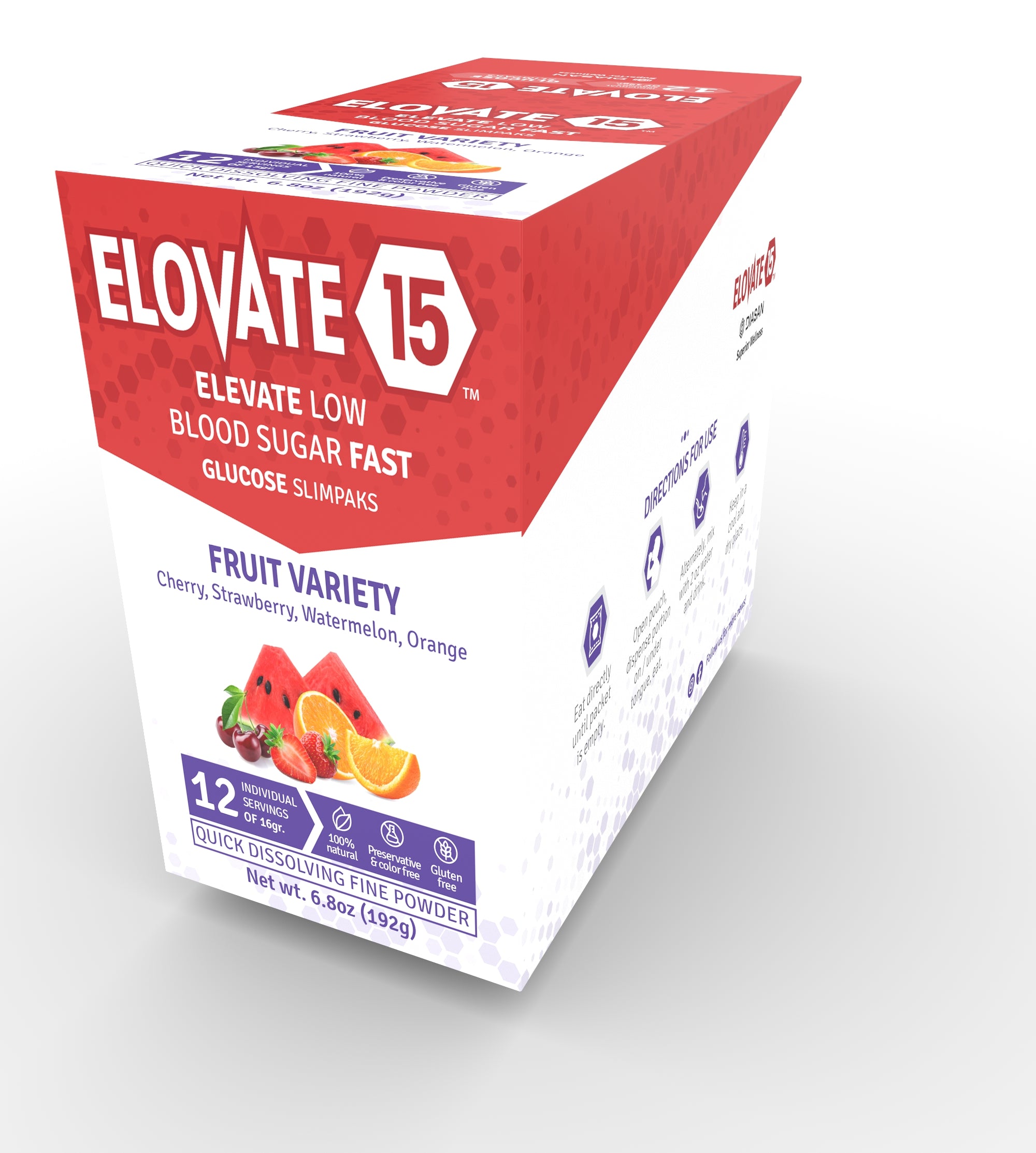 Buy Elovate 15 Glucose SlimPak - Fruit Variety Powder Online