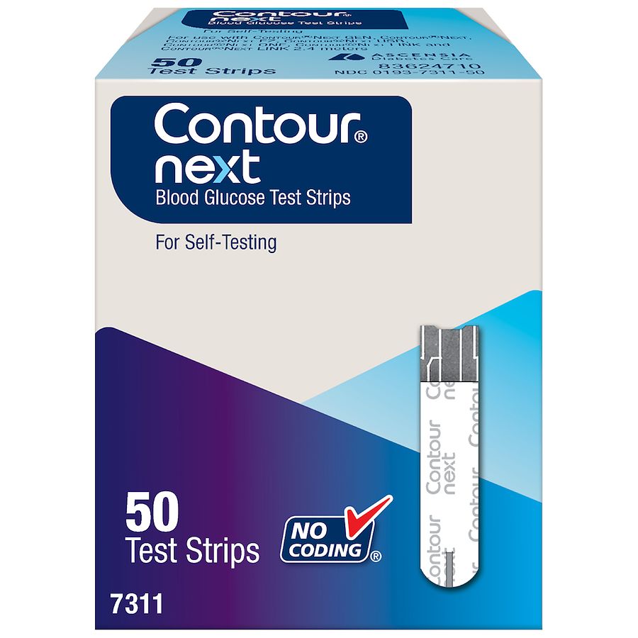 Bayer Contour Next Blood Glucose Test Strips - 50ct