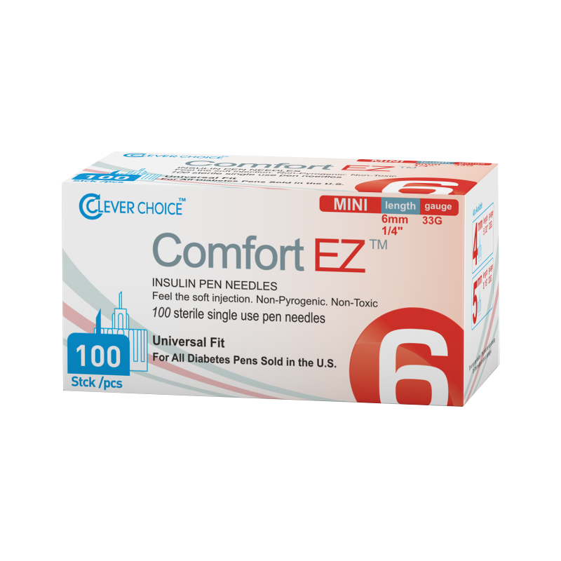 Clever Choice Comfort EZ Pen Needles | 33G 6mm