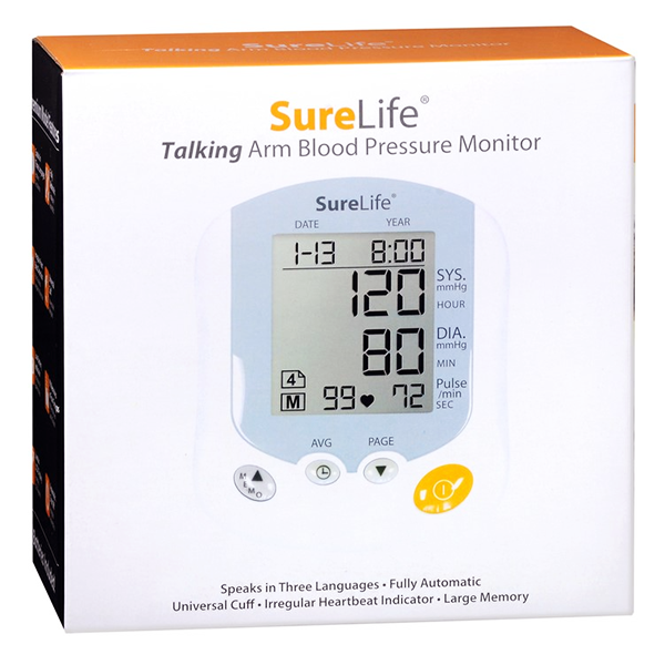 SureLife Talking Arm Blood Pressure Monitor | Spanish, English, and ...