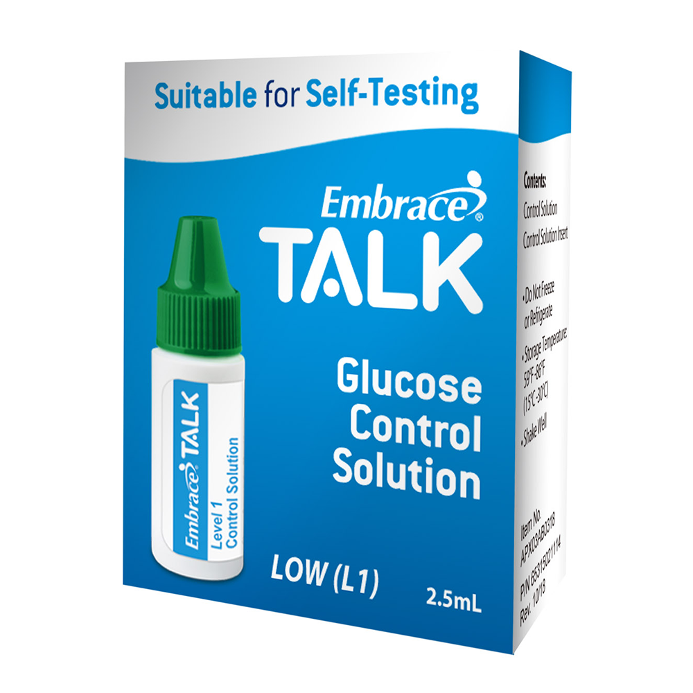 Embrace TALK Glucose Control Solution (Low) - 2.5ml