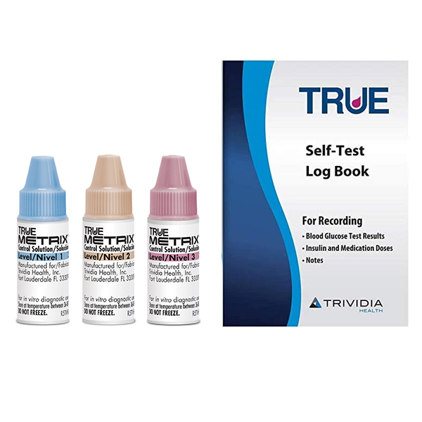 TRUE METRIX Control Solution Levels 1, 2, 3 with Log Book